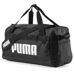 Sporttasche Puma "CHALLENGER DUFFEL BAG S", Gr. B/H/T: 51cm x 28cm x 25cm, schwarz (Puma schwarz), Netz, Obermaterial: 100% Polyester, bedruckt, Taschen Sporttasche, mit 35 l Volumen, mit mehreren F&auml;chern, mit D-Ring