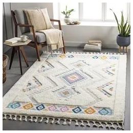 Hochflor-Teppich LIVABLISS "DURANGO", beige (creme), B:160cm H:35mm L:213cm, Kunstfaser, Teppiche