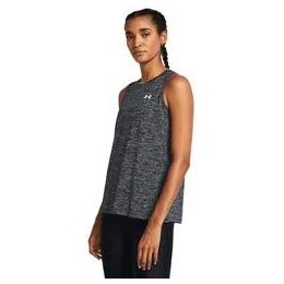 Tanktop Under Armour "TECH TANK TWIST", Damen, Gr. S, schwarz, Obermaterial: 100% Polyester, Rundhals, Tops Tanktop, gerader Abschluss, Rundhalsausschnitt, sportlicher Stil