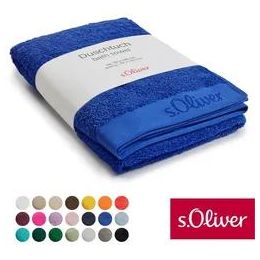 Duschtuch s.Oliver "s.Oliver, Premium Qualit&auml;t, 600 gr/m2, auch als Sets erh&auml;ltlich", blau, B:70cm L:140cm, Walkfrottier, Baumwolle, Handt&uuml;cher, gro&szlig;e Farbauswahl, auch als Handtuch, Waschhandschuh, G&auml;stetuch