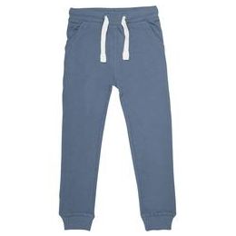 Jogginghose Minymo "Jogginghose MIBasic", M&auml;dchen, Gr. 128, N-Gr, blau (new navy), Web, Obermaterial: 100% Baumwolle CO., unifarben, regular fit, Hosen Jogginghose