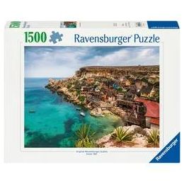 Puzzle Ravensburger "Popey Village, Malta", bunt, Puzzles, KinderB:80cm H:60cm, Pappe, Made in Germany, B:80cm H:60cm