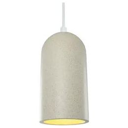 Paco Home Pendelleuchte "ALTONA", beige (sand), 1, &Oslash; 10cm, Leuchten, LED, E27, Lampe F&uuml;r Wohnzimmer Esszimmer K&uuml;che, H&ouml;henverstellbar, Pendelleuchte