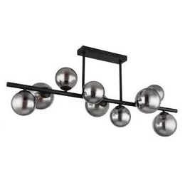 Globo LIGHTING LED Deckenleuchte "RIHA", schwarz (schwarz matt), 1 Stk., Leuchten, Deckenlampe, Glas, Design Leuchte, Wohnzimmer, Esszimmer, LED Deckenleuchte
