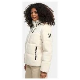 Winterjacke Marikoo "Kaguraa", Damen, Gr. XXL, wei&szlig; (sanftes wei&szlig;), Obermaterial: 100% Polyester; Innenseite: 100% Polyester; Futter: 100% Polyester; Wattierung: 100% Polyester, Jacken Winterjacke, warme Teddyfell Sherpa Jacke