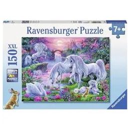 Puzzle Ravensburger "Einh&ouml;rner im Abendrot", bunt, Puzzles, KinderB:49cm H:36cm, Pappe, Motiv, Made in Germany, B:49cm H:36cm