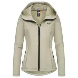 Kapuzensweatjacke Ragwear "Lyshka", Damen, Gr. XXL (44), gelb (gelbgr&uuml;n), Sweatware, Material: 95% Polyester, 5% Elasthan, figurumspielend h&uuml;ftbedeckend, hoch geschlossener Ausschnitt, &Auml;rmel ohne &Auml;rmelschlitz normaler Saum, Sweatjacken, Sportliche weiche und elastische Kapuzenjacke