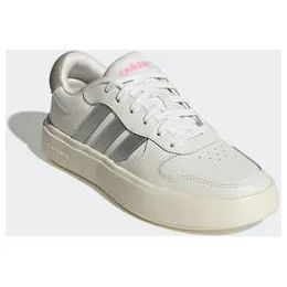 Sneaker Adidas SPORTSWEAR "LITECOURT", Damen, Gr. 38, silber (core wei&szlig;, silber metallic, silber pebble), Leder, Synthetik, Schuhe Sneaker