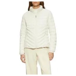 Steppjacke s.Oliver, Damen, Gr. 38, wei&szlig; (sanftes wei&szlig;), Steppware, Obermaterial: 100% Polyester. Futter: 100% Polyester, unifarben, regular fit taillenbedeckt, Rundhals, elastischer Bund, Jacken Steppjacke, mit Rei&szlig;verschluss und Stehkragen
