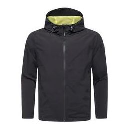 Outdoorjacke Ragwear "Lewie", Herren, Gr. M (50), schwarz, Obermaterial: 100% Nylon. Innenfutter: 100% Polyester, Basic, gerade h&uuml;ftbedeckend, hoch geschlossener Ausschnitt, weit elastischer Bund mit innenliegendem Gummizug, Jacken Outdoorjacke, &Uuml;bergangsjacke mit wasserdichtem Rei&szlig;verschluss