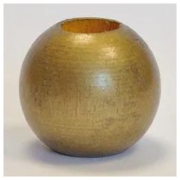 Gardinenbefestigungen Ersatzteile Kutti "Holzkugel, Schlaufenkugel, &Oslash; 25 mm" Gr. 1, gold (goldfarben), &Oslash;:25cm, Holzwerkstoff, Gardinenbefestigungen, Deko f&uuml;r Raffrollos und Scheibengardinen