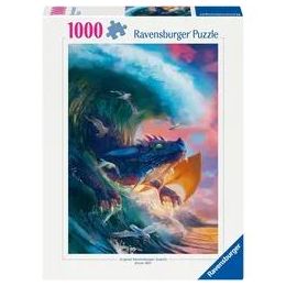 Puzzle Ravensburger "Drachenrennen", bunt, Puzzles, KinderB:50cm H:70cm, Pappe, Made in Germany, B:50cm H:70cm