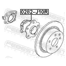 FEBEST Radnabe 0282j10r Hinterachse f&uuml;r NISSAN RENAULT SAMSUNG