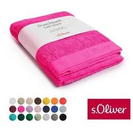 Duschtuch s.Oliver "s.Oliver, Premium Qualit&auml;t, 600 gr/m2, auch als Sets erh&auml;ltlich", pink, B:70cm L:140cm, Walkfrottier, Baumwolle, Handt&uuml;cher, gro&szlig;e Farbauswahl, auch als Handtuch, Waschhandschuh, G&auml;stetuch