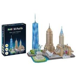 3D-Puzzle Revell "New York Skyline", bunt, Puzzles, KinderB:37cm H:42cm T:23cm, Schaumstoff, Motiv, B:37cm H:42cm T:23cm