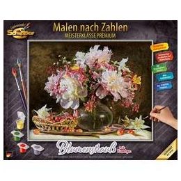 Malen nach Zahlen Schipper "Meisterklasse Premium - Blumenstrau&szlig; mit Kirschen", bunt, Malvorlagen, KinderB:50cm H:40cm, Made in Germany, B:50cm H:40cm