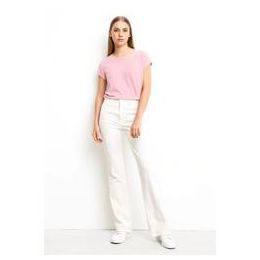 V&eacute;ro Moda Rundhalsshirt VERO MODA "VMAVA PLAIN SS TOP GAJRS NOOS", Damen, Gr. XS, rosa (pink, a, boo), Jersey, Obermaterial: 95% Lyocell, 5% Elasthan, unifarben, regular fit normal, Rundhals, Shirts Rundhalsshirt, Materialmix, regular fit
