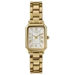 Quarzuhr Timex "DRESS", gold (goldfarben), Armbanduhren, Damen, Quarzuhr, Armbanduhr, Damenuhr,Metallarmband,analog
