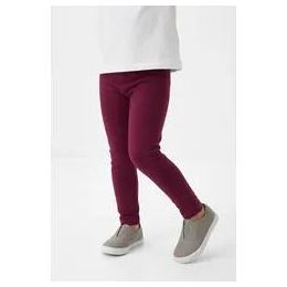 Leggings happy girls, M&auml;dchen, Gr. 176, N-Gr, lila (berry), Strick, Obermaterial: 60% Polyester, 35% Baumwolle, 5% Elasthan, unifarben, eng kn&ouml;chellang, Hosen Leggings, w&auml;rmend und elastisch