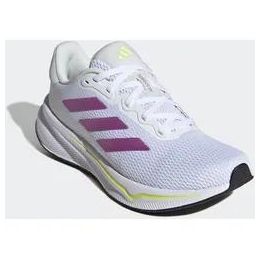 Laufschuh Adidas PERFORMANCE "RESPONSE", Damen, Gr. 40, cloud wei&szlig;, lila burst, pulse lime, Synthetik, Textil, Schuhe Laufschuh
