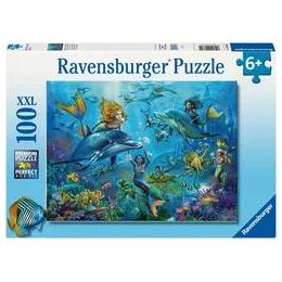Puzzle Ravensburger "Abenteuer unter Wasser", bunt, Puzzles, KinderB:49cm H:36cm, Pappe, Motiv, 100 XXL-Teile; Made in Germany, B:49cm H:36cm