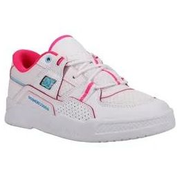 Sneaker DC Shoes "Construct", Damen, Gr. 8,5(40), wei&szlig; (wei&szlig;, crazy pink, blau), Obermaterial:54.6% Leder, 20.9% Synthetikmaterial, 25.5% Microfaser;, Schuhe Sneaker