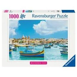 Puzzle Ravensburger "Mediterranean Places, Malta", bunt, Puzzles, KinderB:70cm H:50cm, Pappe, Made in Germany, B:70cm H:50cm