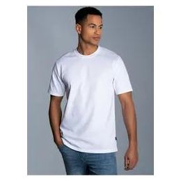 T-Shirt TRIGEMA "TRIGEMA T-Shirt in Piqu&eacute;-Qualit&auml;t", Herren, Gr. L, wei&szlig;, Piqu&eacute;, 100% Baumwolle, Basic, Rundhals, Shirts T-Shirt