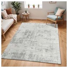 Teppich LIVABLISS "DALI", grau, B:200cm H:11mm L:290cm, Kunstfaser, Teppiche, Teppich, Moderner Designerteppich in Marmor Optik, Kurzflor Wohnzimmerteppich