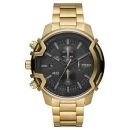Chronograph Diesel "GRIFFED", gold (goldfarben, schwarz), Armbanduhren, Herren, Chronograph, Quarzuhr, Armbanduhr, Herrenuhr, Stoppfunktion, Edelstahlarmband