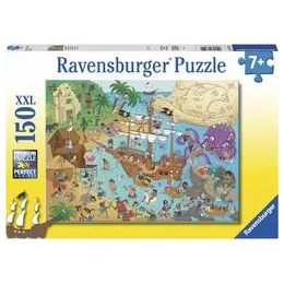 Puzzle Ravensburger "Die Piratenbucht", bunt, Puzzles, KinderB:49cm H:36cm, Pappe, Motiv, Made in Germany, B:49cm H:36cm