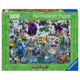 Puzzle Ravensburger "Minecraft Mobs", bunt, Puzzles, KinderB:70cm H:50cm, Pappe, Made in Germany, B:70cm H:50cm