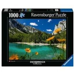 Puzzle Ravensburger "&Ouml;sterreich Collection, Gr&uuml;ner See bei Trag&ouml;&szlig;", bunt, Puzzles, KinderB:70cm H:50cm, Pappe, Made in Germany, B:70cm H:50cm