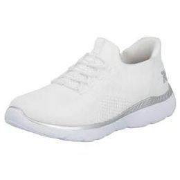 Slip-On Sneaker Rieker SPORT "Ready2GO", Damen, Gr. 38, wei&szlig;, Lederimitat, Textil, Schuhe, Halbschuh, Freizeitschuh, Slipper mit MemoSoft-Innensohle, Topseller