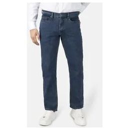 5-Pocket-Hose Stooker Men "Frisco Denim Straight Fit Jeans", Herren, Gr. 33, L&auml;nge 34, blau (blau stone), Twill, 99% Baumwolle, 1% Elasthan, gerade lang, Hosen 5-Pocket-Hose, Straight Fit Casual Clean Wash Twill Coloured Comfort Flex f&uuml;r Herren
