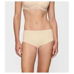 Slip Triumph "Pretty Micro Maxi", Damen, Gr. XL, beige (creamy dream), Microfaser, Obermaterial: 61% Polyamid, 39% Elasthan, unifarben, k&ouml;rpernah, Unterhosen Slip, nahtlos