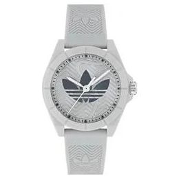 Quarzuhr Adidas ORIGINALS "PROJECT FOUR", grau (hellgrau), Armbanduhren, Damen, Quarzuhr, Armbanduhr, Herrenuhr, Damenuhr,Resinarmband,wasserabweisend bis 5 bar
