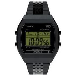 Digitaluhr Timex "Timex LAB Timex 80", schwarz, Armbanduhren, Herren, Digitaluhr, Quarzuhr, Armbanduhr, Herrenuhr,Edelstahlarmband