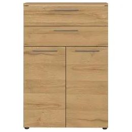 Aktenschrank Germania "GW-Agenda", grau (graphit, grandson, eiche, nachbildung), B:80cm H:120cm T:40cm, Holzwerkstoff, Schr&auml;nke, opt. mit Schublade, Ma&szlig;e 80x120 cm, Made in Germany
