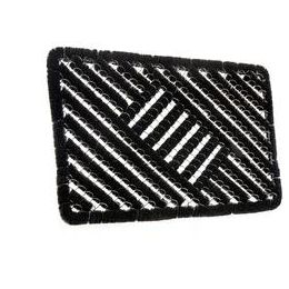 Fu&szlig;matte Hanse Home "Grid Brushes Mat, T&uuml;rmatte", schwarz, B:75cm H:33mm L:45cm, Kokos, Teppiche, Fu&szlig;matte, Gitter, Robust, B&uuml;rsten, Innen, Au&szlig;en, Schmutzabtreter, Wetterfest