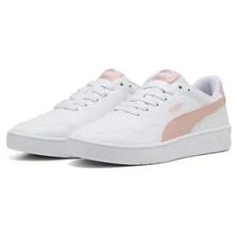 Sneaker Puma "COURT LALLY", Damen, Gr. 37,5, rosa (Puma wei&szlig;, rose quartz), Synthetik, Schuhe Sneaker, mit leicht profilierter Gummilaufsohle, mit Schn&uuml;rverschluss
