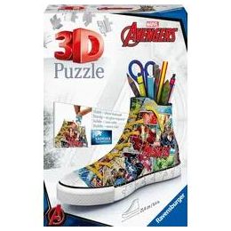 3D-Puzzle Ravensburger "Sneaker Avengers", bunt, Puzzles, KinderH:13cm L:21cm, Kunststoff, Made in Europe, H:13cm L:21cm