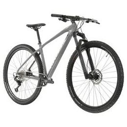 Mountainbike KROSS "KROSS MTB Hardtail Level 8.0 29" grau 12 G&auml;nge" Gr. 41, grau (grau, schwarz), Fahrr&auml;der, Herren, 41cm, 29 Zoll (73,66cm) hinten: 29 Zoll (73,66cm), mit Carbon-Rahmen und -Gabel
