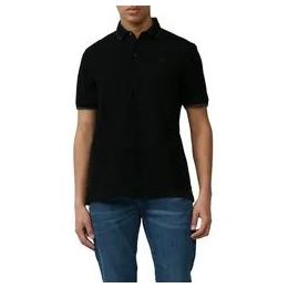 Poloshirt s.Oliver, Herren, Gr. L, schwarz, Piqu&eacute;, Obermaterial: 95% Baumwolle, 5% Elasthan, unifarben, regular fit taillenbedeckt, gerader Abschluss kontrastfarben, Shirts, mit Kontrast-Details
