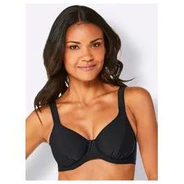 B&uuml;gel-Bikini-Top feel good, Damen, Gr. 50, Cup B, schwarz, Elasthan, Polyamid, Bikini-Oberteile