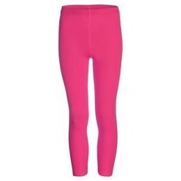Leggings happy girls, M&auml;dchen, Gr. 116, N-Gr, pink, Jersey, Obermaterial: 95% Baumwolle, 5% Elasthan, unifarben, skinny fit kn&ouml;chellang, Hosen Leggings, in Basic-Form