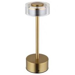 Globo LIGHTING LED Tischleuchte "SHIRA", gold (messingfarben matt), 1, 1 Stk., Leuchten, Akkutischleuchte, Touchdimmer, Lichttemperaturwechsel, LED Tischlampe LED Tischleuchte
