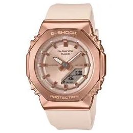Chronograph Casio G-SHOCK, gold (rosa, ros&eacute;goldfarben), Armbanduhren, Damen, Chronograph, Quarzuhr,Armbanduhr,Damenuhr,Herrenuhr,bis 20 bar wasserdicht, digital