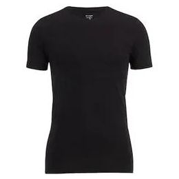 T-Shirt OLYMP "Casual", Herren, Gr. S, schwarz, Obermaterial: 94% Baumwolle, 6% Elasthan, Rundhals, Shirts T-Shirt