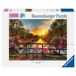 Puzzle Ravensburger "Fahrr&auml;der in Amsterdam", bunt, Puzzles, KinderB:70cm H:50cm, Pappe, Made in Germany, B:70cm H:50cm